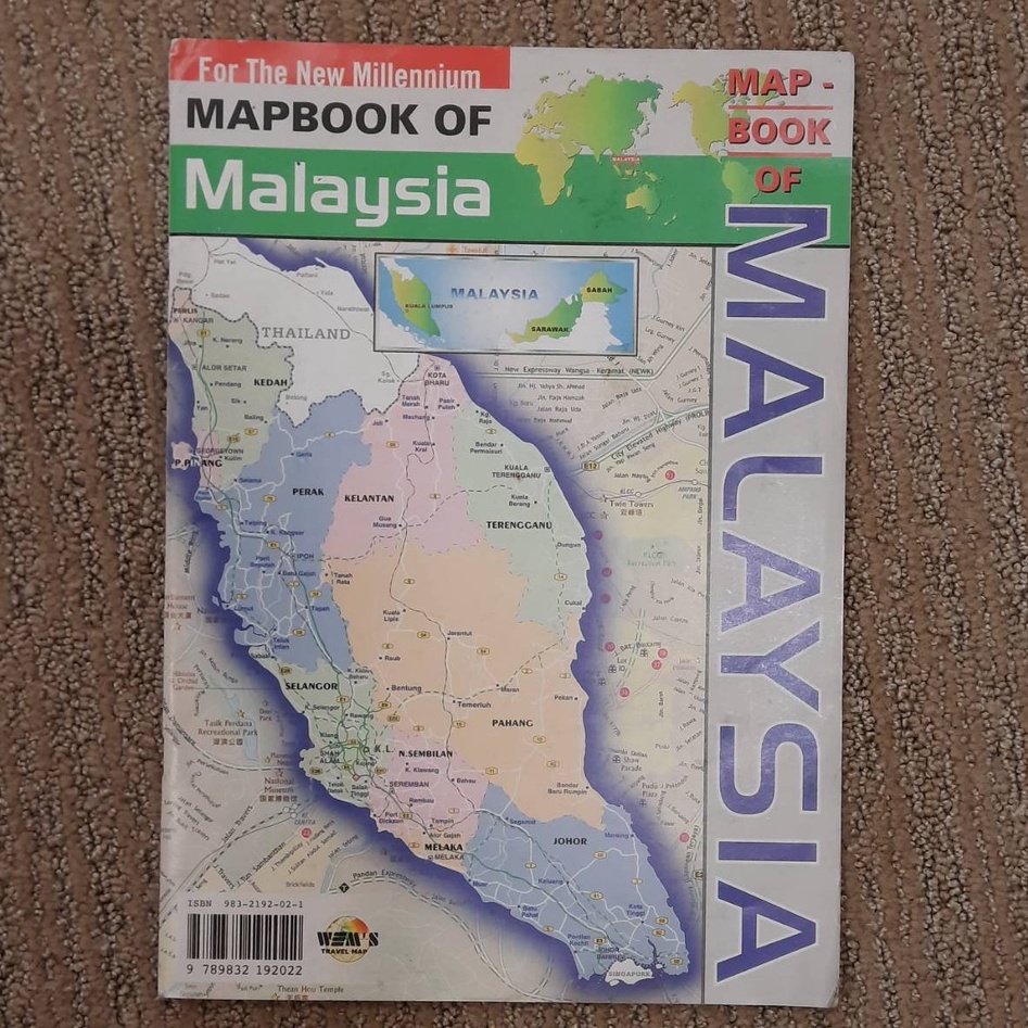 {2nd Hand Book / Preloved Book} MAPBOOK OF MALAYSIA (Old Book ...