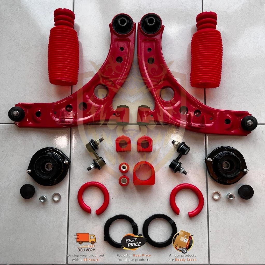 23 ITEM COMPLETE SET LOWER ARM/STABILIZER LINK/STEERING RACK BUSH ...