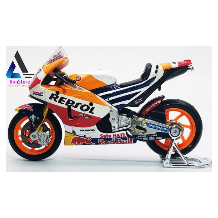 Diecast Miniature MotoGP Motorcycle Diecast Honda RC213V Repsol Marc ...