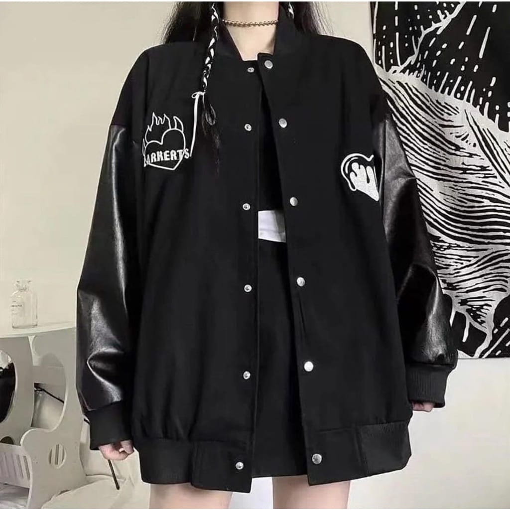 Larkerts WOMEN'S BASEBALL VARSITY JACKET | Oversize BASEBALL VARSITY ...
