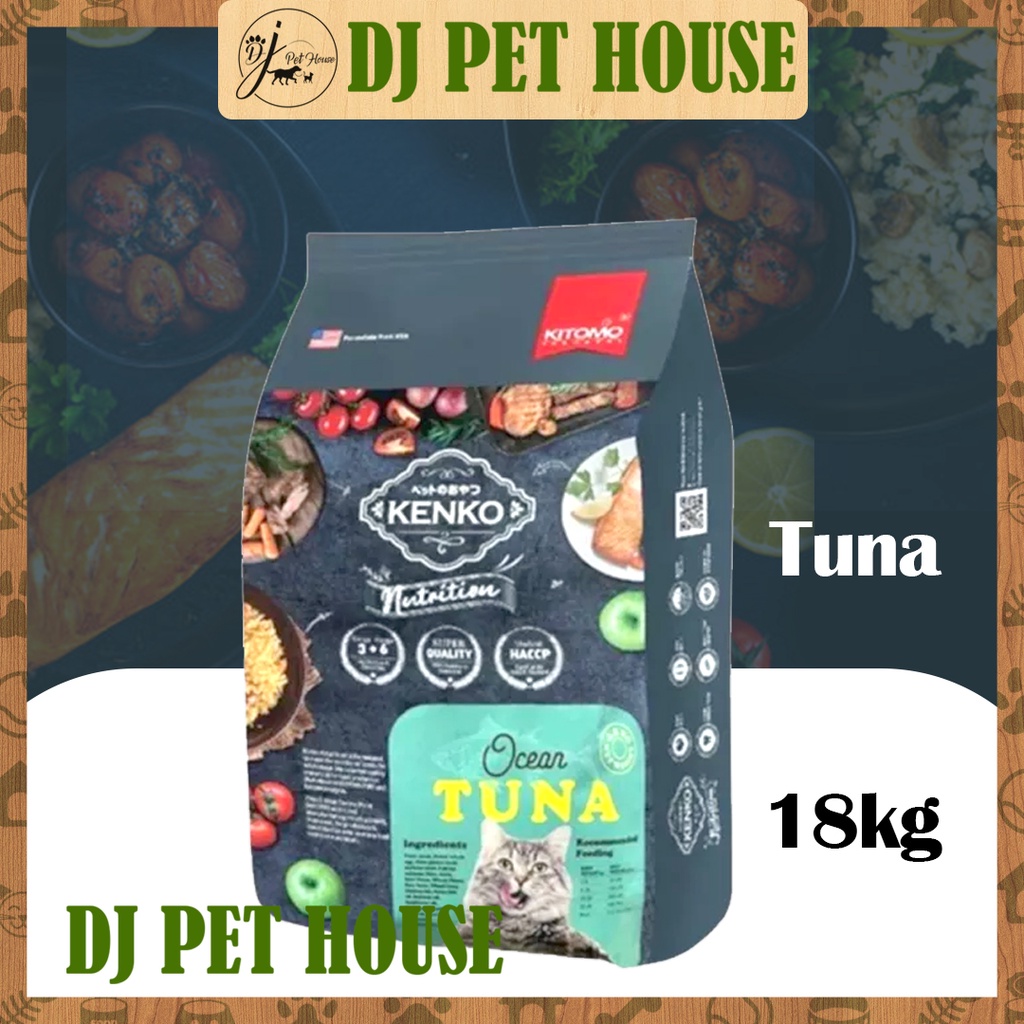 Kitomo Kenko Nutrition Ocean Tuna Suitable For All Cats 18kg Cat Dry ...