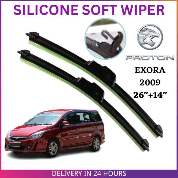 Proton EXORA Bold CFE 2009 - Present SILICONE SOFT WIPER (2PCS/SET ...
