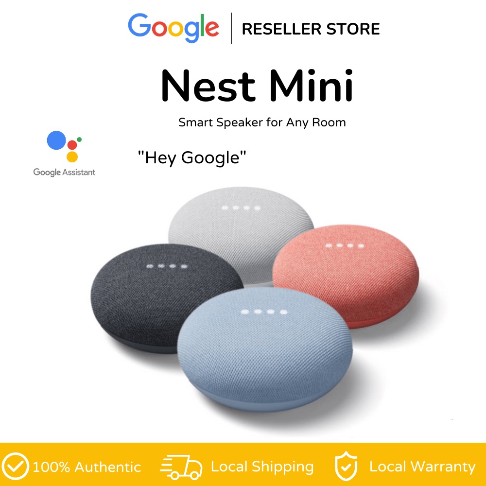 (Available Now) Google Nest Mini 2nd Gen Smart Speaker | Shopee Malaysia