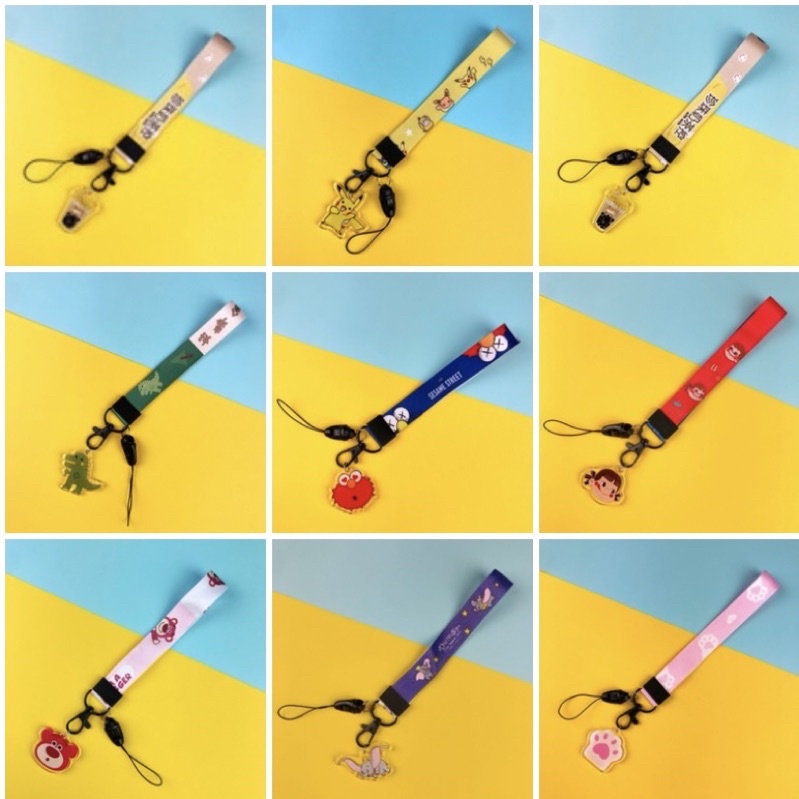 Cute Cartoon short lanyard mobile phone lanyard wristband handphone ...