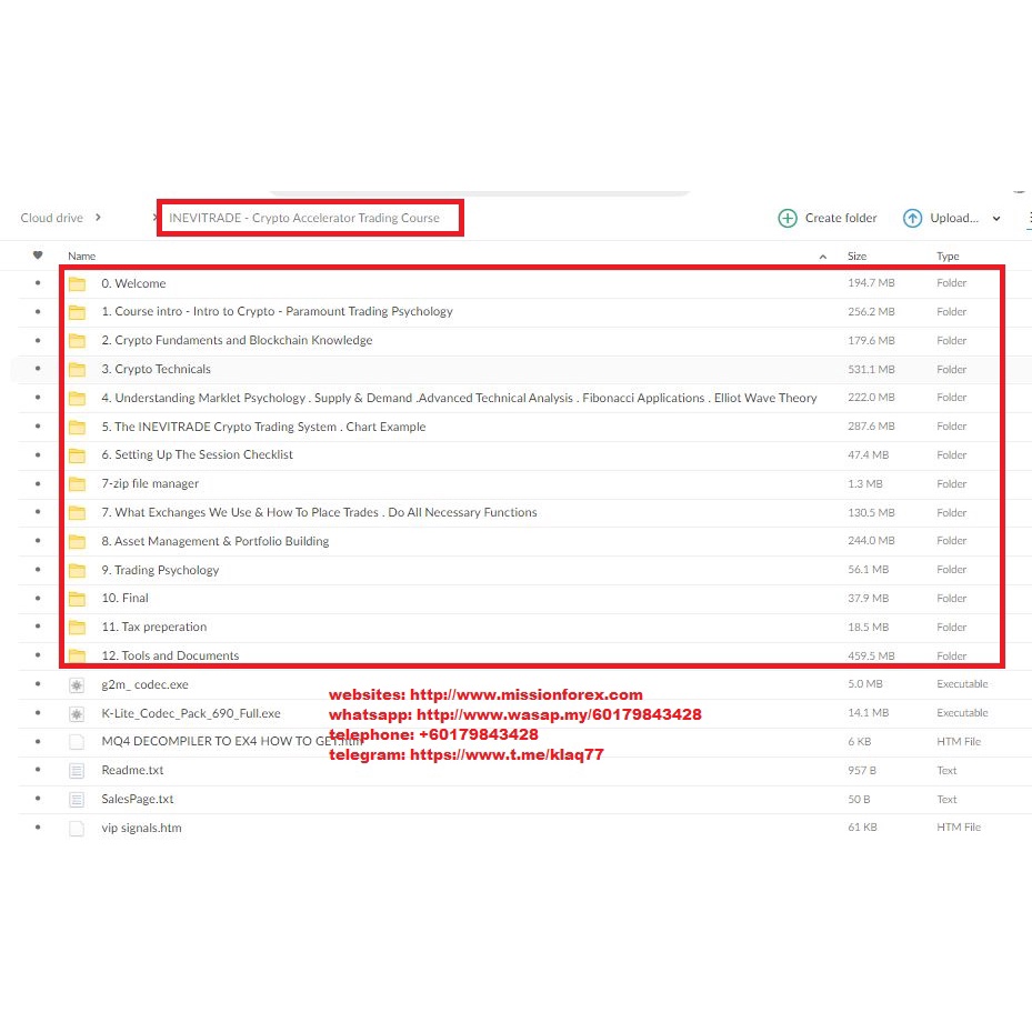 INEVITRADE - Crypto Accelerator Trading Course (Total size: 2.60 GB Contains: 18 folders 54 ...