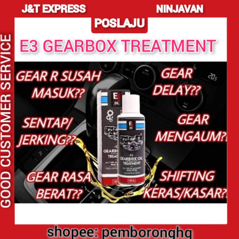 GEARBOX OIL TREATMENT E3 OIL | JV AUTO LUBE Auto Transmission Treatment Bio-Oil Teachnology ...