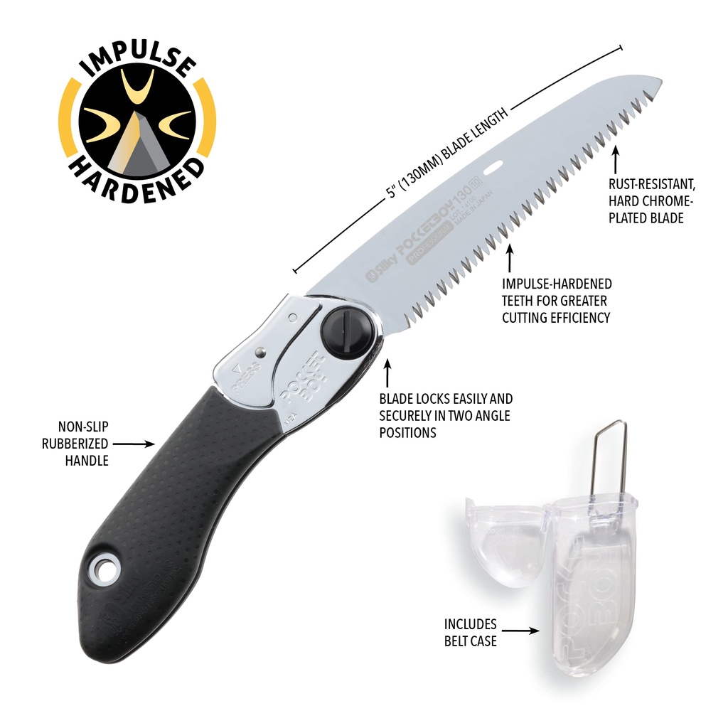 SILKY SAW POCKETBOY 130MM - (Medium Teeth)- All Purpose Folding ...