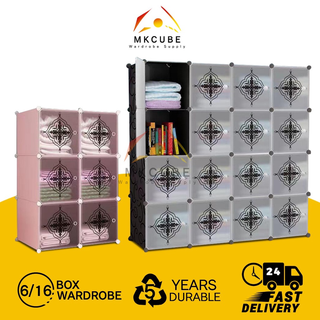 NEW ARRIVAL 6/16 Box Cabinet Wardrobe / almari rak kasut bertutup ...