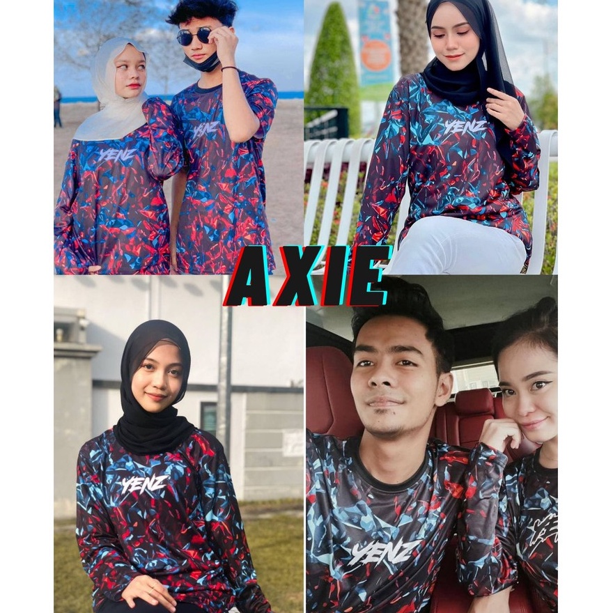 2022 T-SHIRT BAJU COUPLE YENZ EXCLUSIVE SHORT READY STOCK SLEEVE & LONG SLEEVE (COUPLE SET ...