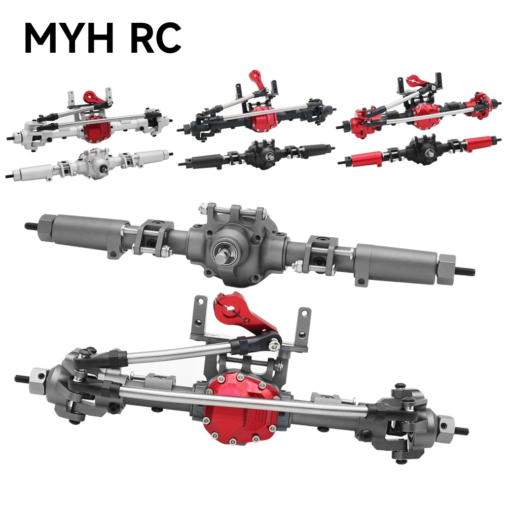 MYHRC SCX10 II AR44 Metal Front Rear Axle Spiral Tooth 30/8T for 1/10 ...