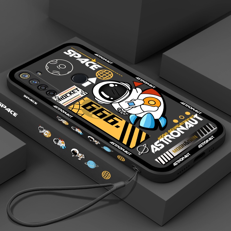 Casing Realme 5 6 7 Pro 5i 6i 7i 8i 9i C17 Rocket Space Astronaut Phone ...