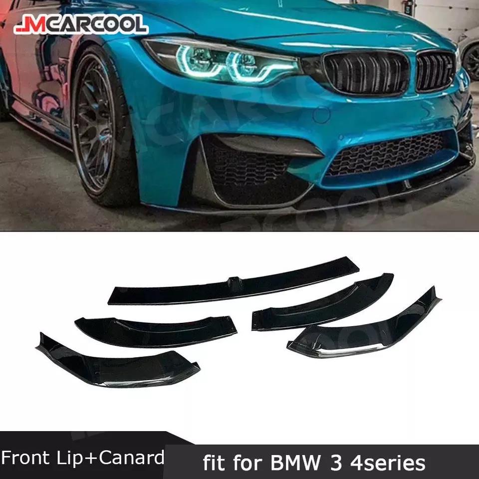 ABS Front Bumper Lip with Splitters Body Kit for BMW 3 Series F80 M3 4 ...