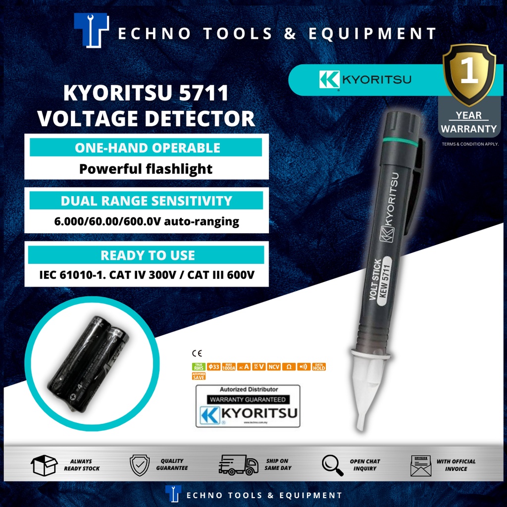 KYORITSU 5711 Voltage Detector - 100% New & Original | Shopee Malaysia