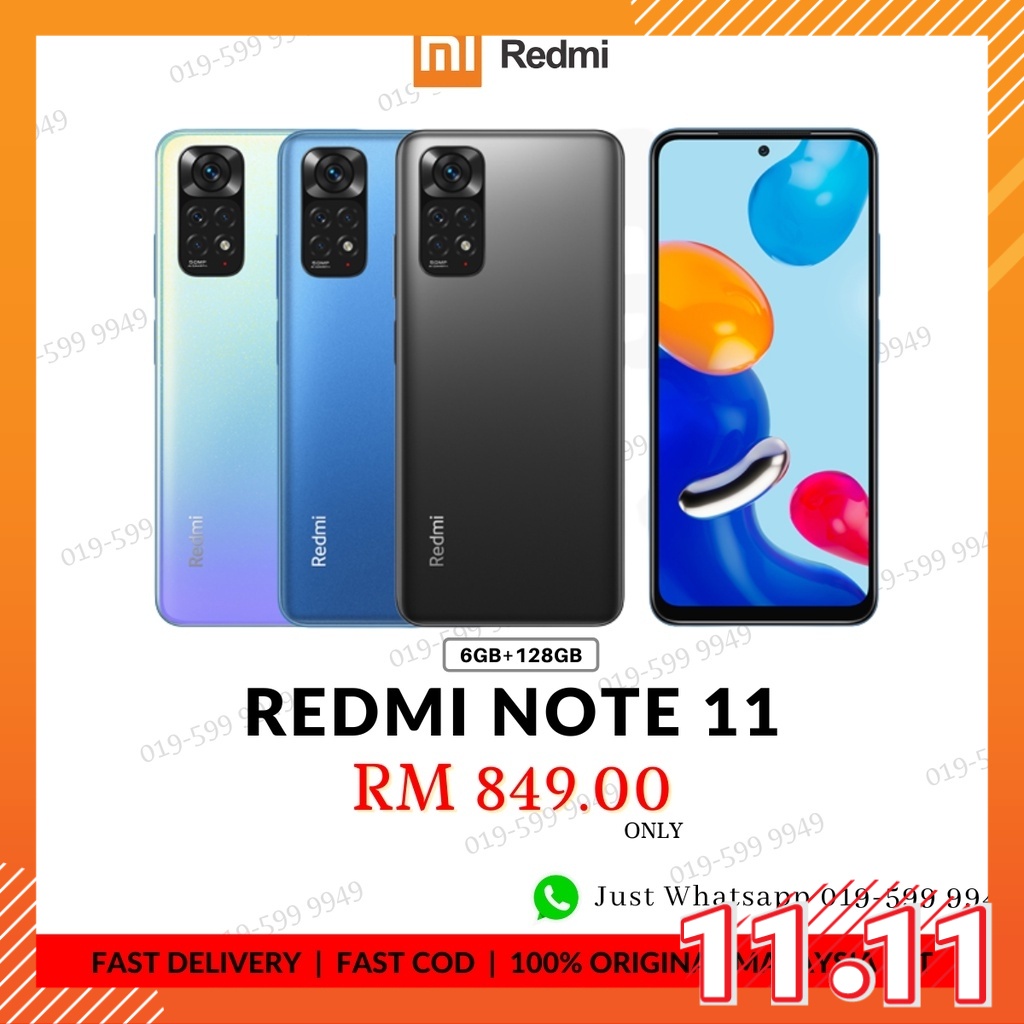 XIAOMI REDMI NOTE 11 (6GB RAM | 128GB ROM)) with 1 Year XIAOMI Malaysia ...