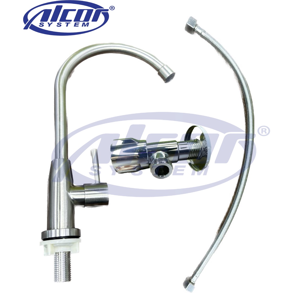 Bathroom 3 in 1 set/Tap/Angle Valve/Flex Hose/Stainless Steel/SUS304 ...