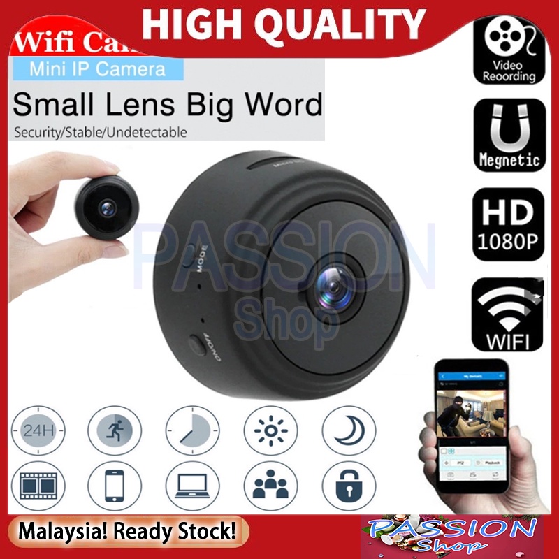 1080P HD Camera Mini Camera Wireless Wifi CCTV Security Remote Control ...