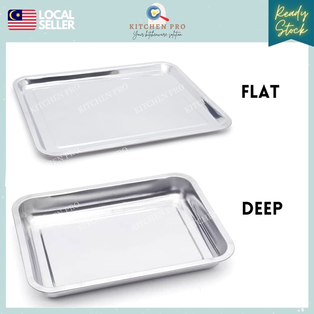 𝐊𝐈𝐓𝐂𝐇𝐄𝐍 𝐏𝐑𝐎 | Dulang Makanan Keluli Tahan Karat Serbaguna Berbentuk ...