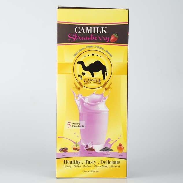 Camilk Camel Milk Strawberry | Susu Unta 25gm X 20 Sachets | Shopee Malaysia
