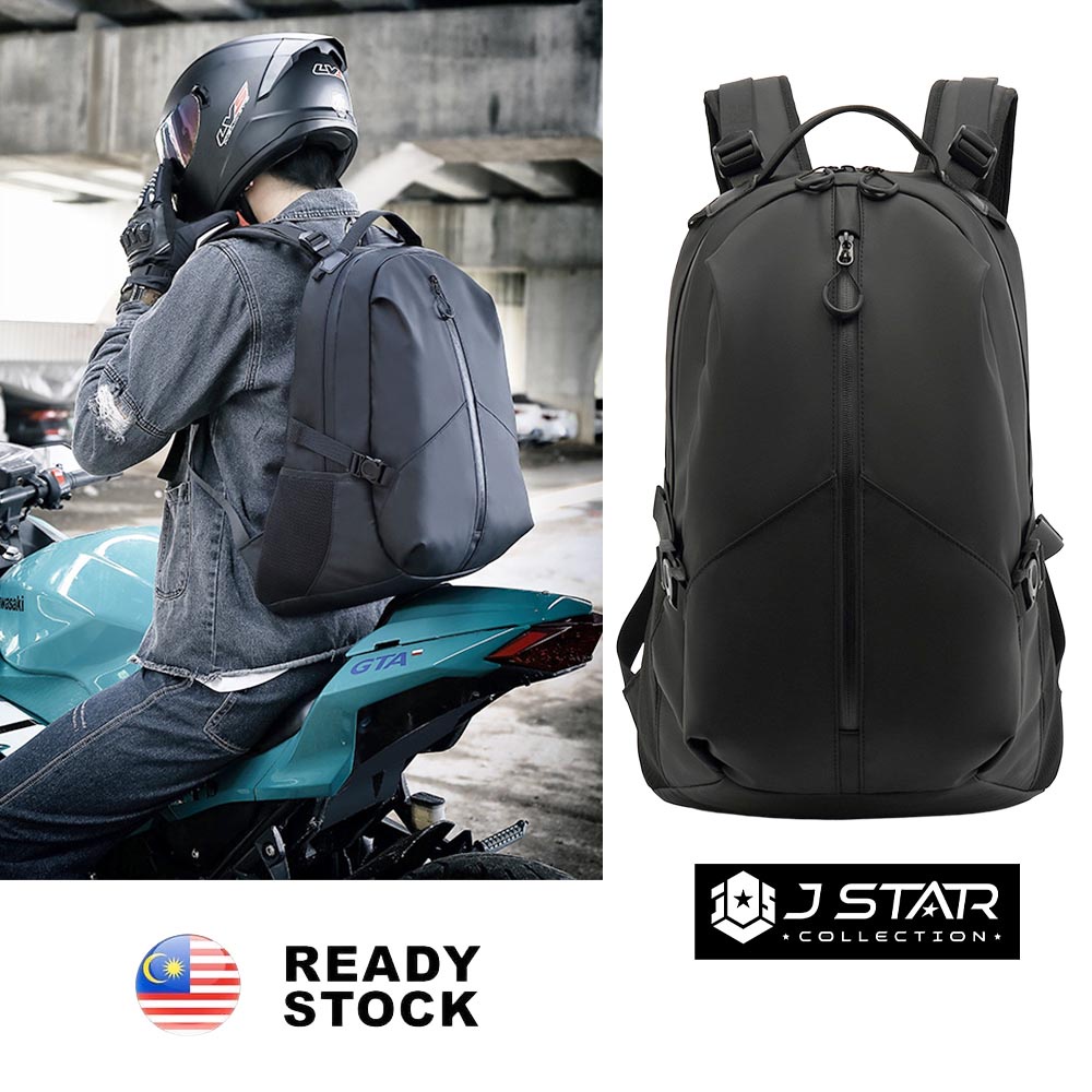 Beg Belakang Lelaki Waterproof Sport Motorcycle Backpack Large Capacity ...