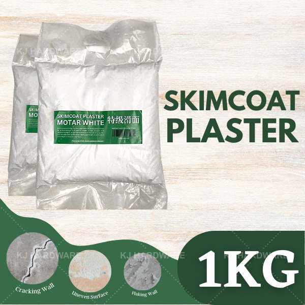 Skim Coat Plaster Mortar White 1kg 特极滑面灰 | Shopee Malaysia