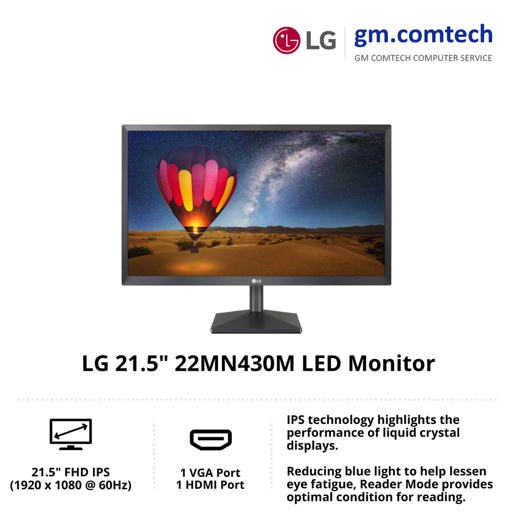 LG 20"-24" Monitor 19EN33S/19M38A/20MK400H/22MN430M/20MK400A/22MN410 ...