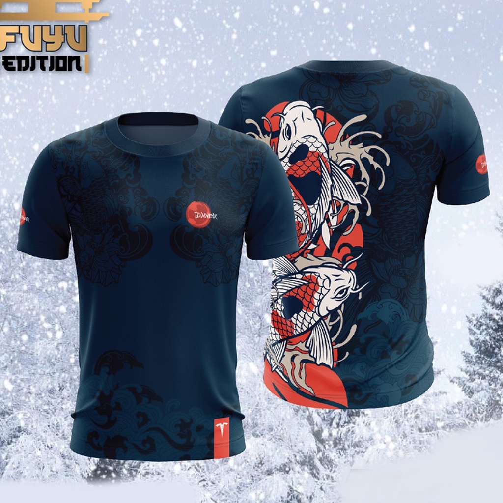 Lokalteez by TEAMWEAR Jersey Baju Japanese Fuyu Edition JP09 Blue Koi ...