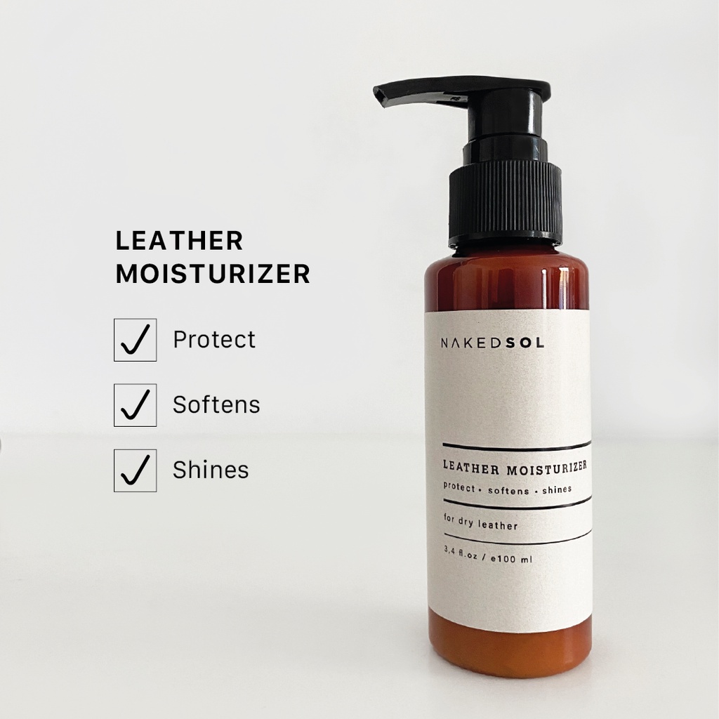 Nakedsol Leather Moisturizer | Shoe and Bag Leather Cleaner | Leather ...
