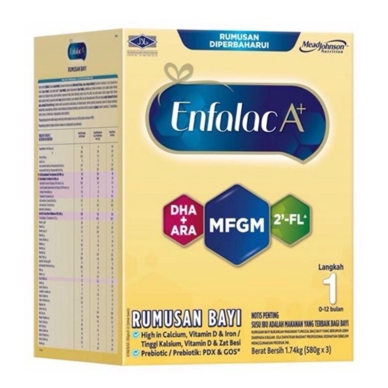 Enfalac A+ / Enfalac Baby (new packaging) Step 1 - (1.74kg) / (1.16kg ...