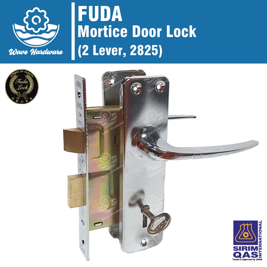 FUDA 2 Lever Mortice Lock / Mortise Grill Door / Lock Kunci Pintu Level ...