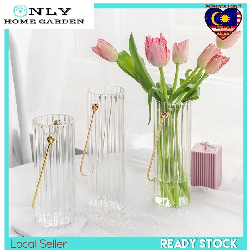 OnlyHomeGarden🔥FREE GIFT🔥 Flower Glass Vase Pasu Bunga Kaca Vase Glass ...