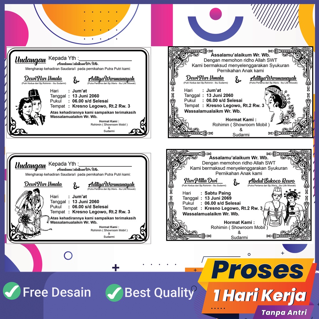 Tonjoan Besek Invitation - Besek Invitation - Sorogan Invitation ...