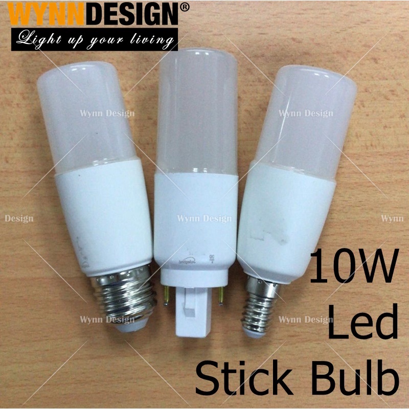 Wynn Design [E27/PLC/E14] 10w Led Stick Bulb Mentol LED Daylight ...