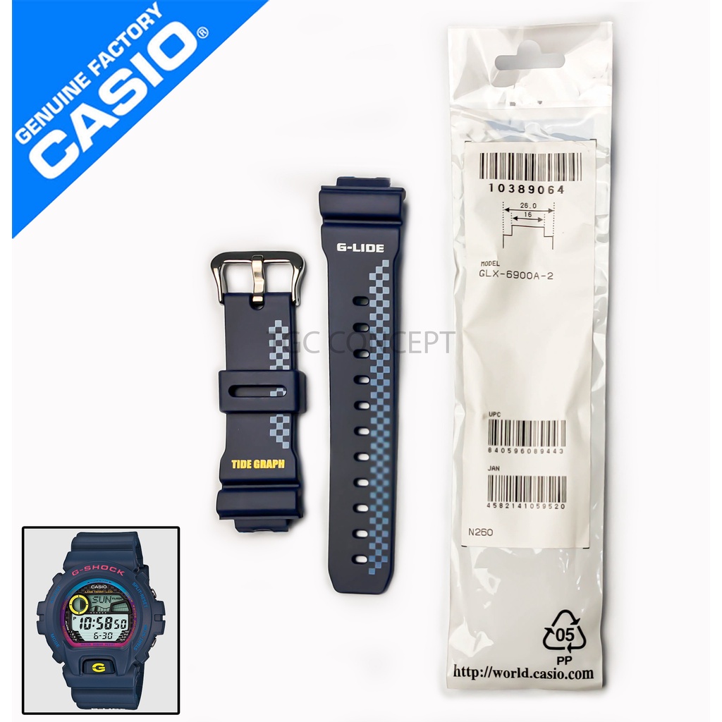 ORIGINAL BAND REPLACEMENT PART FOR WATCH G-SHOCK GLX-6900A-2 / GLX6900A ...