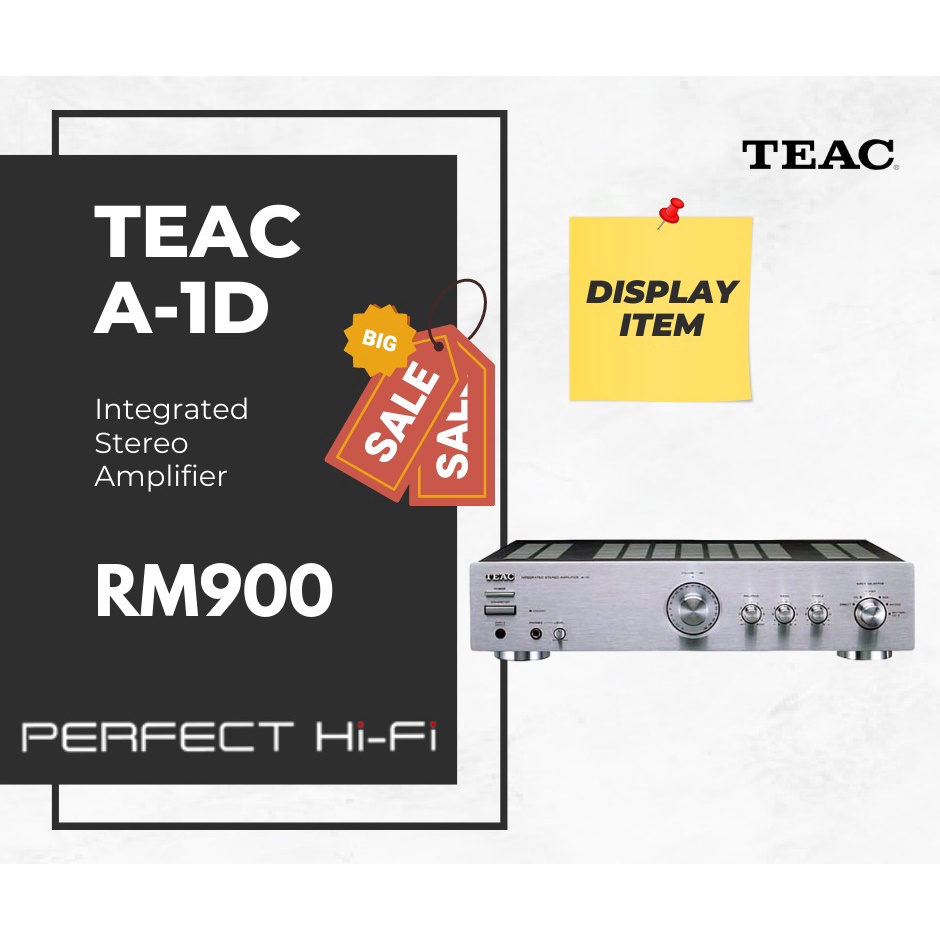 TEAC A1-D Integrated Stereo Amplifier ( Display Item) | Shopee Malaysia