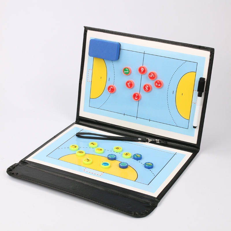Portable Handball Tactical Board Coach Command Book Teaching Folding ...