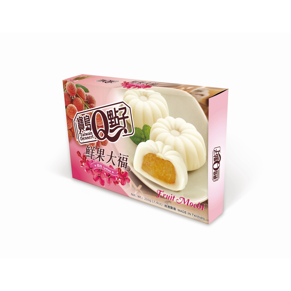 RF Fruit Mochi Lychee Flavor 皇族寶島Q點子鮮果大福荔枝口味 (210g) | Shopee Malaysia