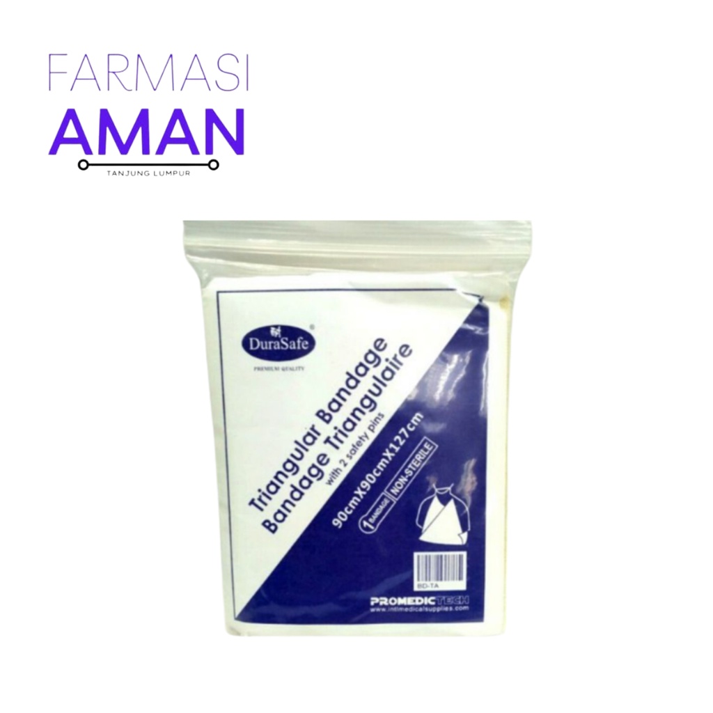 Durasafe Triangular Bandage 90cm x 90c x 127cm 1pcs (Kain Anduh Segi ...