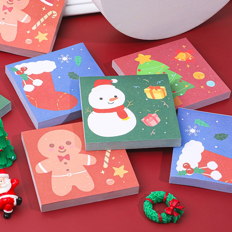 4 Books Cartoon Christmas Series Sticky Notes Student Tearable Mini ...