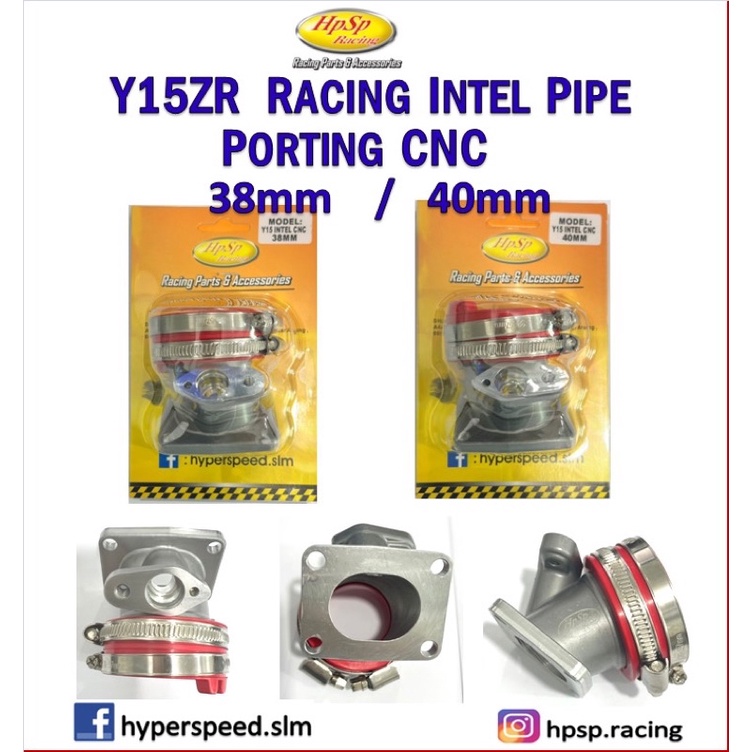 Y15ZR RACING INTEL PIPE PORTING CNC 38MM & 40MM HPSP RACING | Shopee ...
