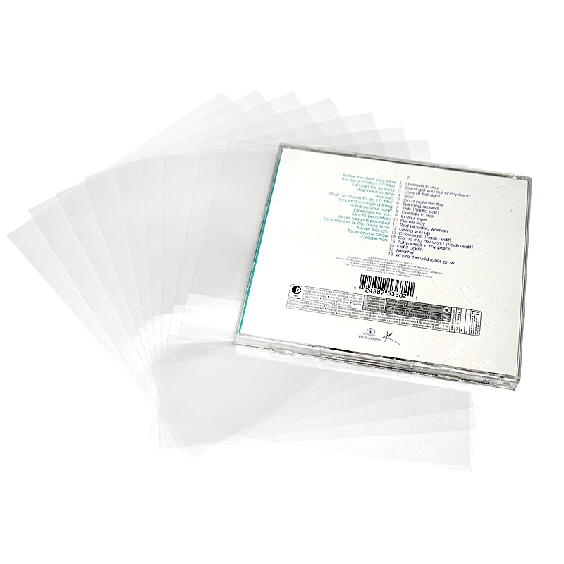 50 PCS CD/DVD protection sleeves, transparent and anti-static, suitable ...