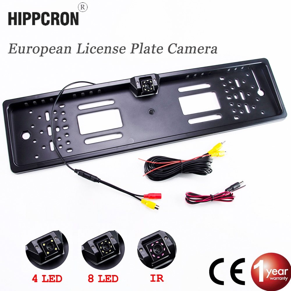 Hippcron Car Frame Camera Plate License EU Euro Type Night Vision Rear ...