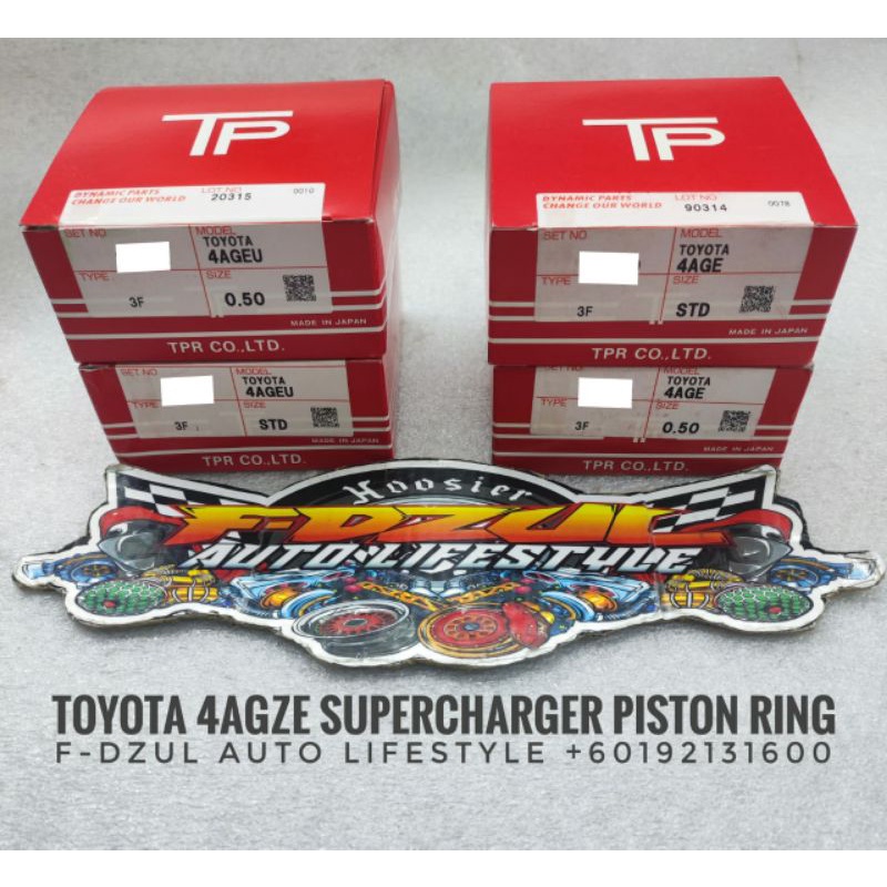 Piston Ring for Piston Toyota 4AGZE Supercharger 81mm 81.5mm | Shopee ...