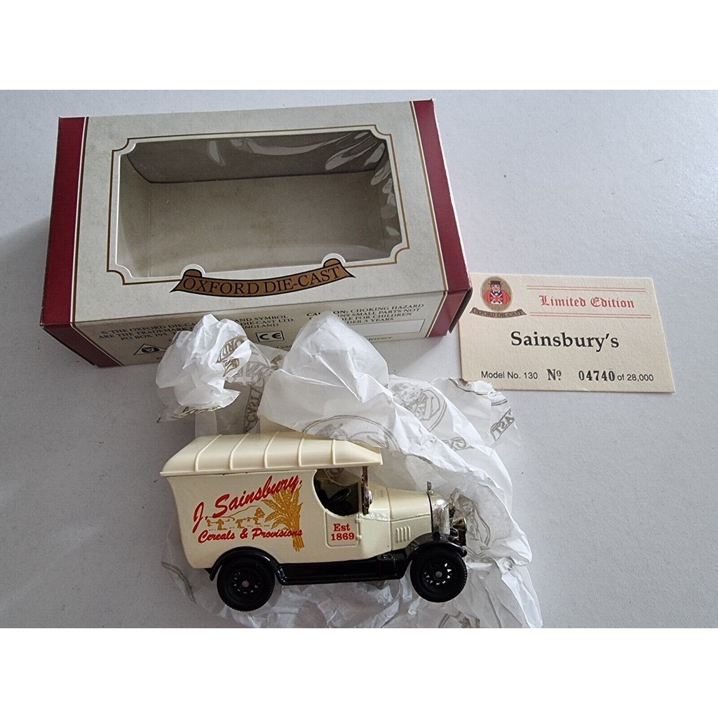 OXFORD LIMITED EDITION DIECAST J SAINSBURY DELIVERY TRUCK CERT NO 04740 ...