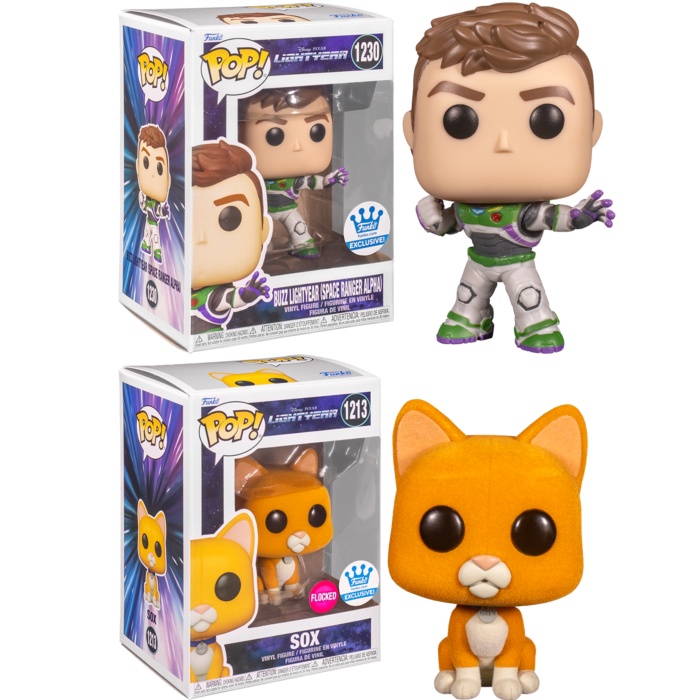 Funko Pop! Lightyear (2022) - Alpha Suit Buzz and Flocked Sox (Funko ...