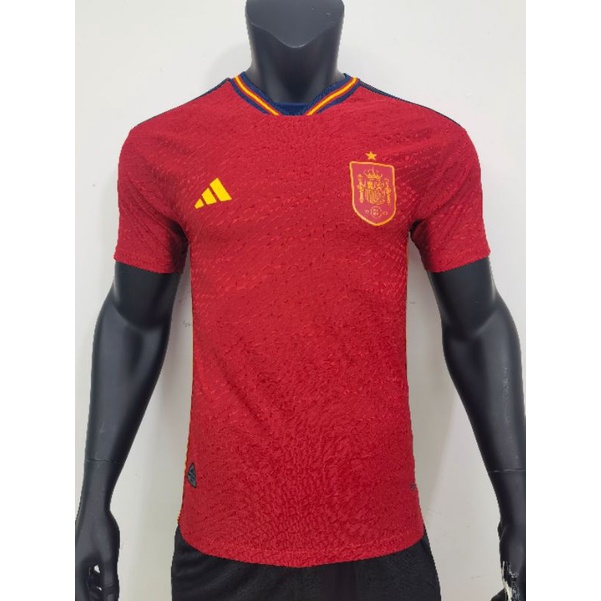 SPAIN HOME KIT GRADE FAN ISSUE WORLD CUP 2022 | Shopee Malaysia