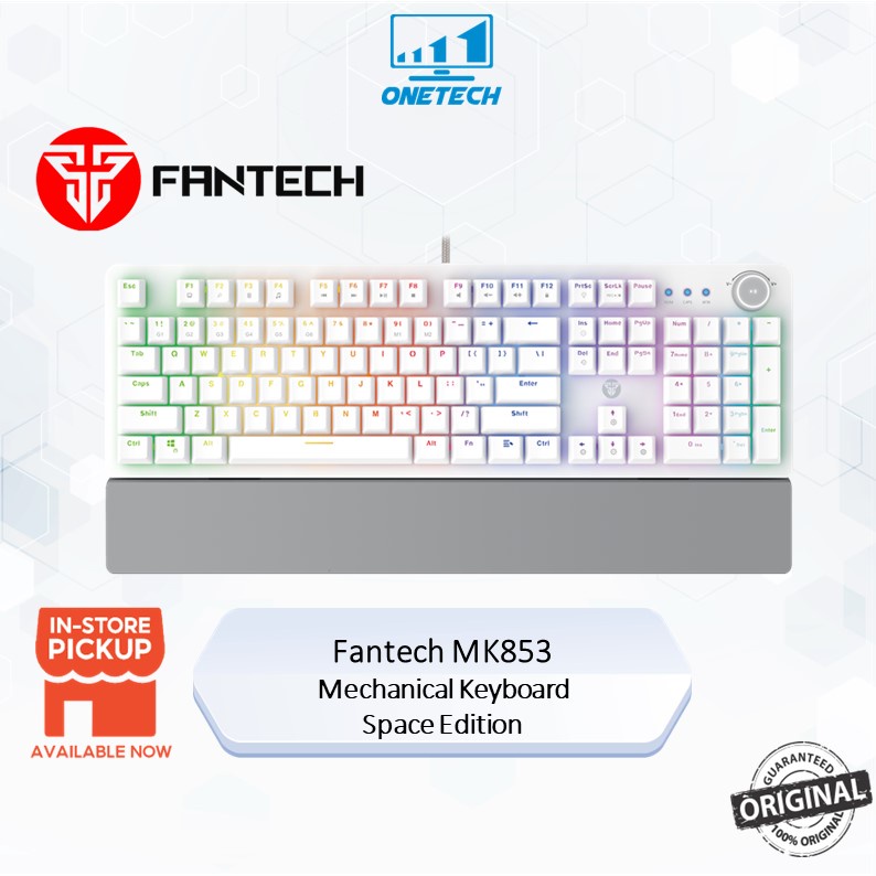 Fantech MK853 Max Pro Wired Mechanical Keyboard - White (KB97BU ...
