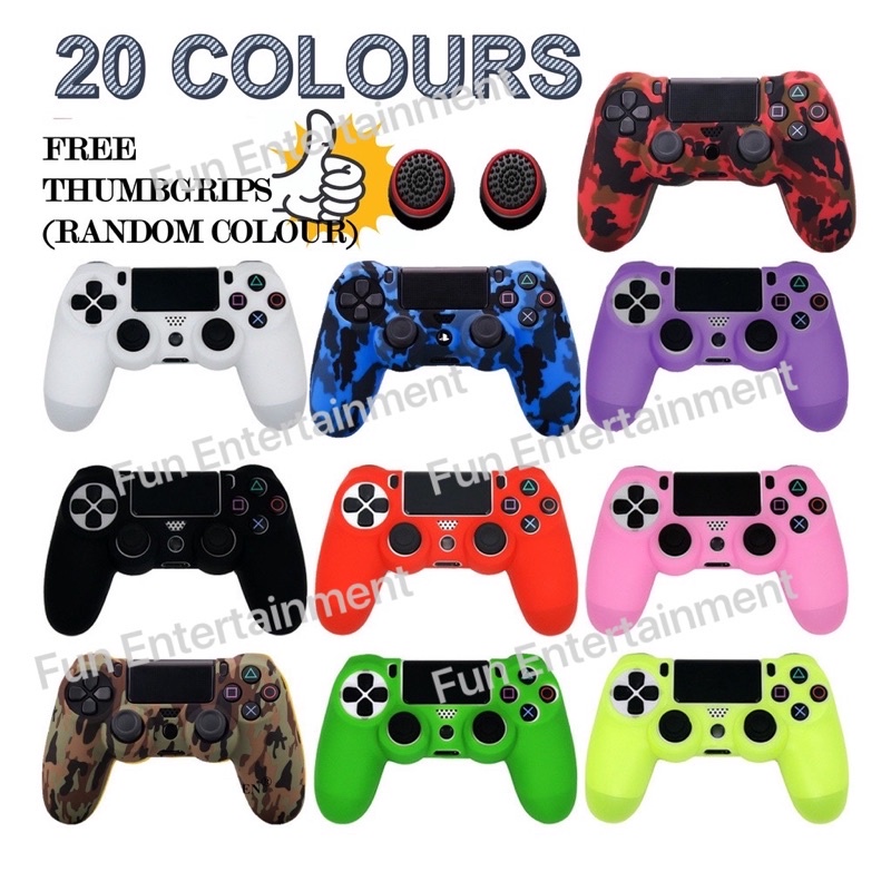 PS4 Silicone Controller Case Cover Grip Case for PS4 Dualshock 4 ...