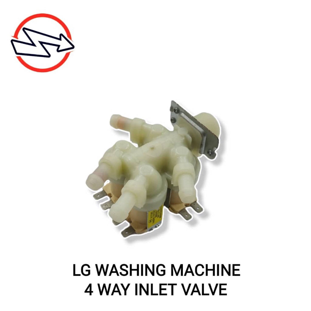 LG WD90N64FOOW FRONT LOAD WASHING MACHINE 4 WAY WATER INLET VALVE ...
