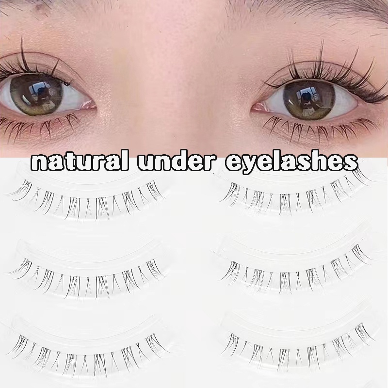 Natural Lower Eyelashes Undear Lashes Bottom Lashes Handmade Soft Hair ...