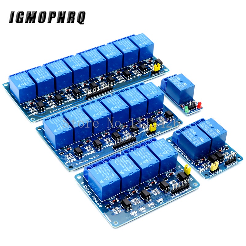 5v 12v 1 2 4 6 8 channel relay module with optocoupler Relay Output 1 2 ...
